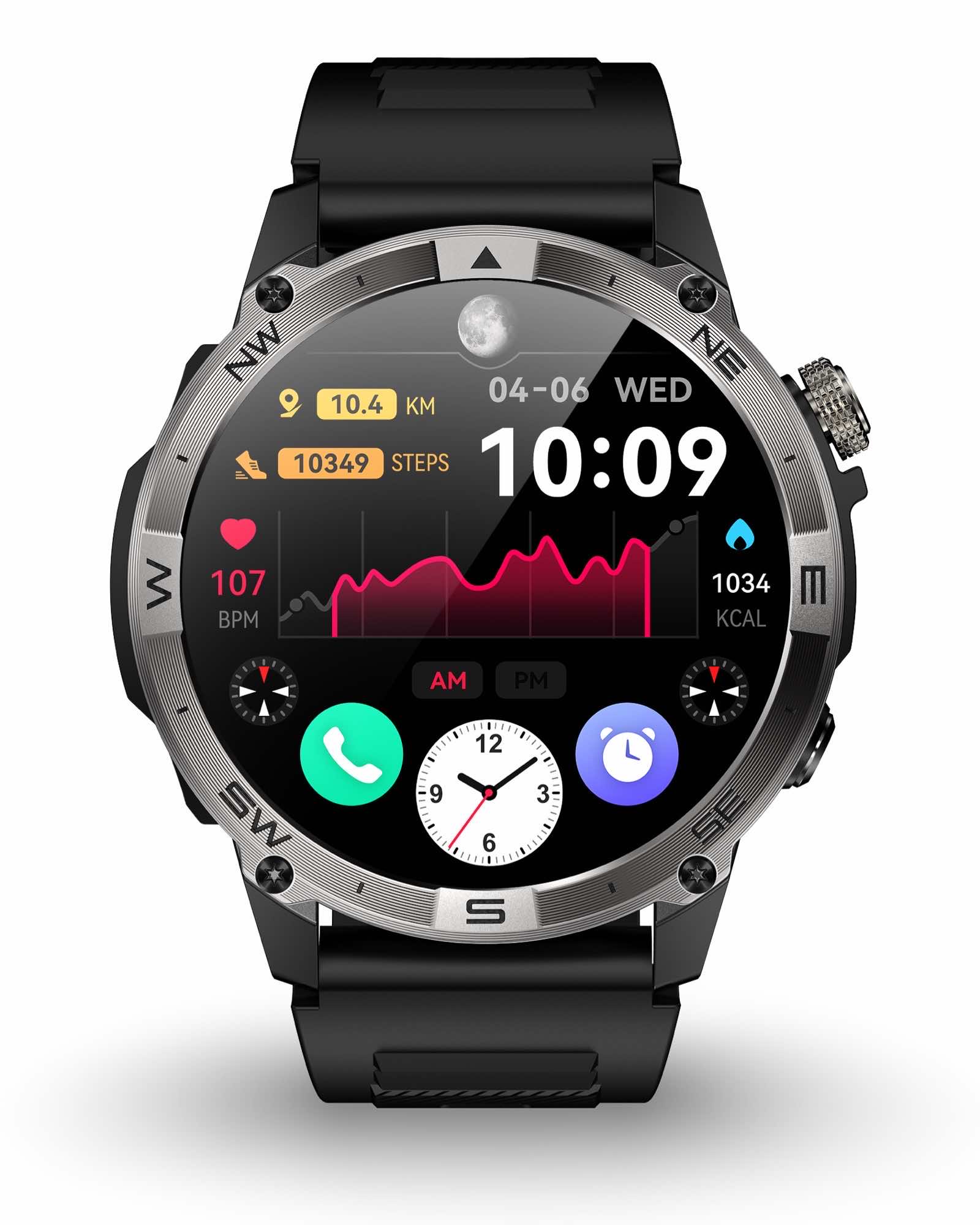 ZE™ Force Smartwatch || AMOLED Always On Display, Satellite GPS ...